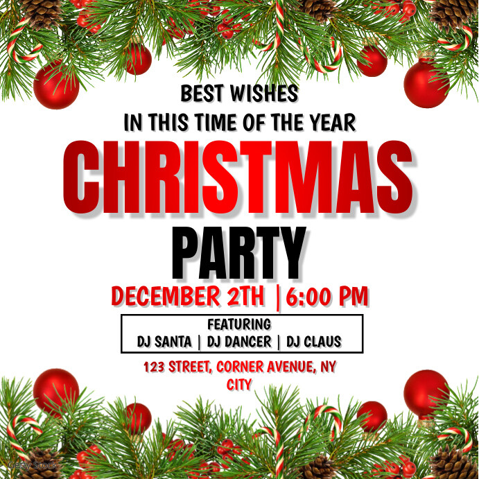 Christmas Party Template | PosterMyWall