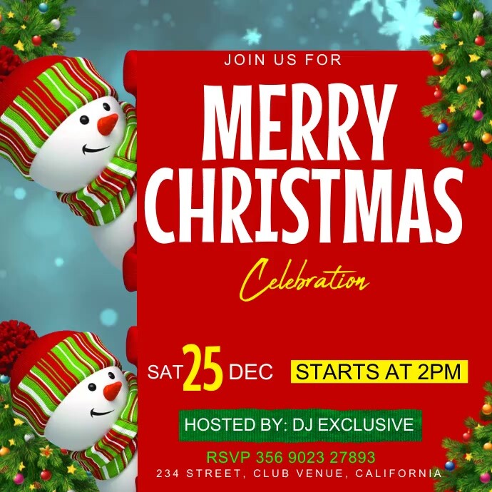 christmas party Template | PosterMyWall