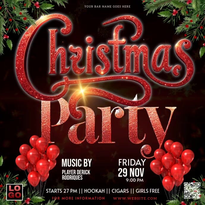 christmas party Template | PosterMyWall