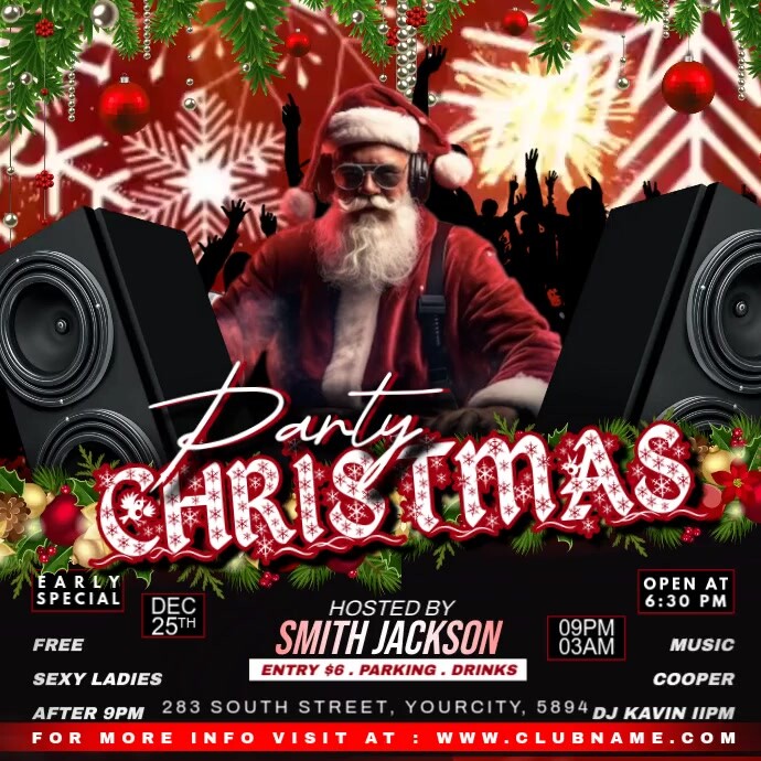 Christmas party Template | PosterMyWall