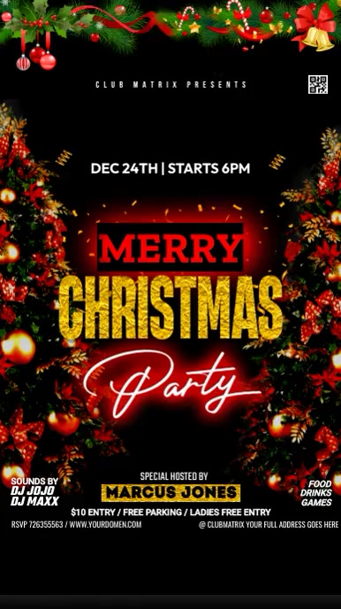 Christmas party Template | PosterMyWall