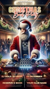 CHRISTMAS PARTY CLUB AD TEMPLATE | PosterMyWall