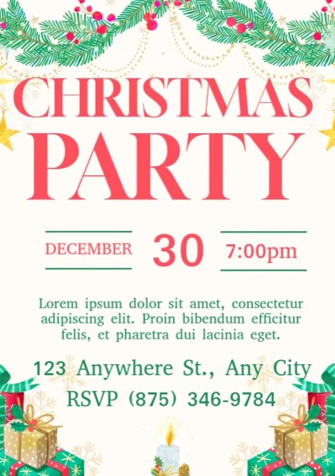 Christmas Party Template | PosterMyWall