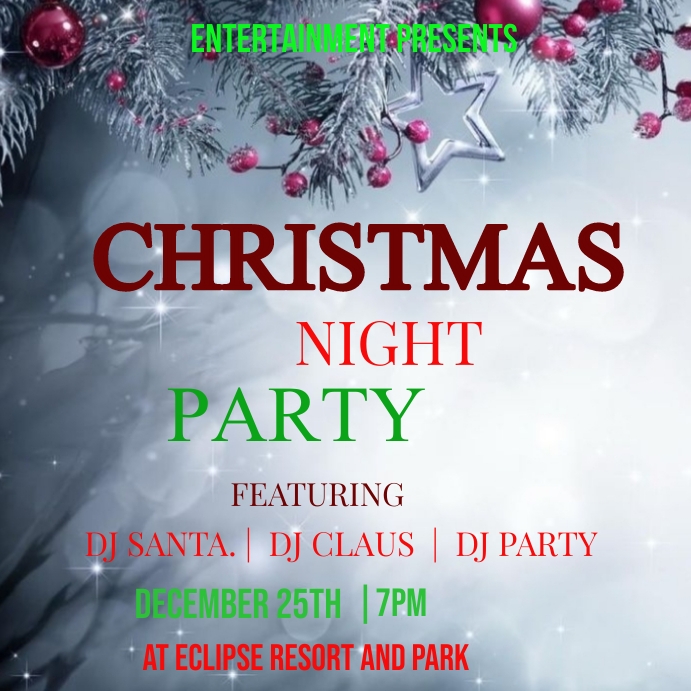 Christmas party Template | PosterMyWall