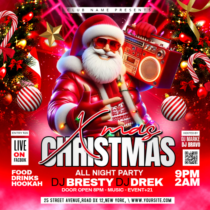 CHRISTMAS PARTY Template | PosterMyWall