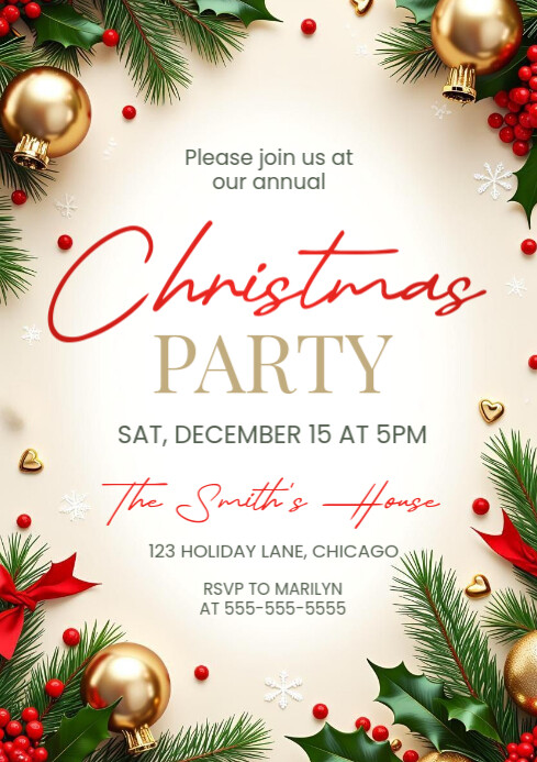 christmas party Template | PosterMyWall