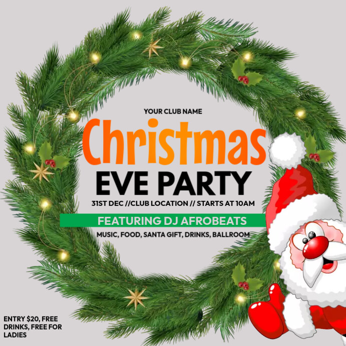 christmas party Template | PosterMyWall