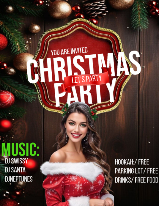 Christmas party Template | PosterMyWall