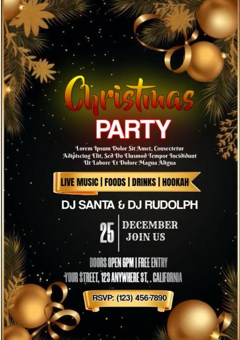 Christmas Party Template | PosterMyWall