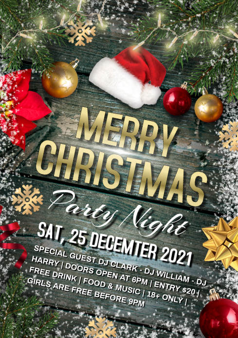 christmas party Template | PosterMyWall
