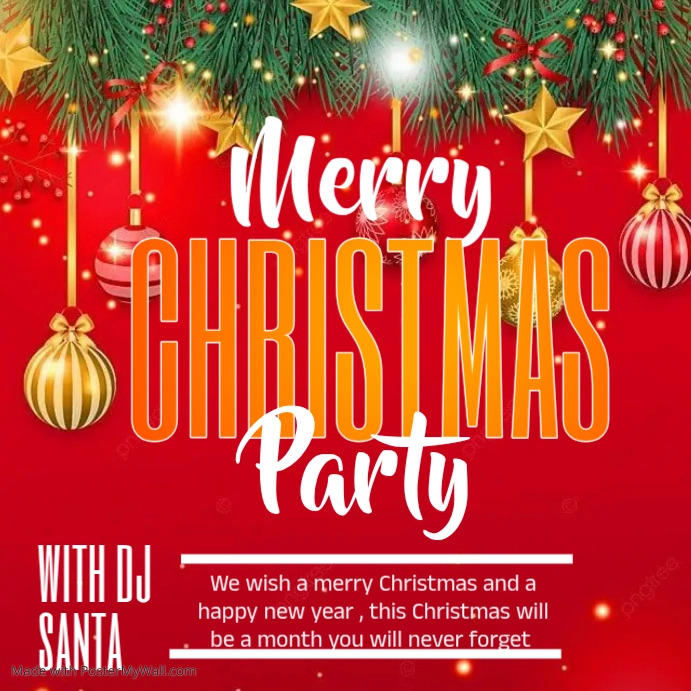 Christmas party Template | PosterMyWall