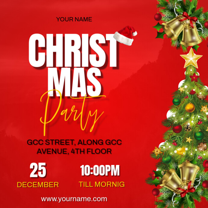 Christmas party Template | PosterMyWall