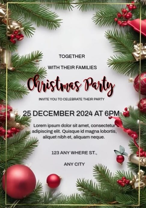 christmas party Template | PosterMyWall
