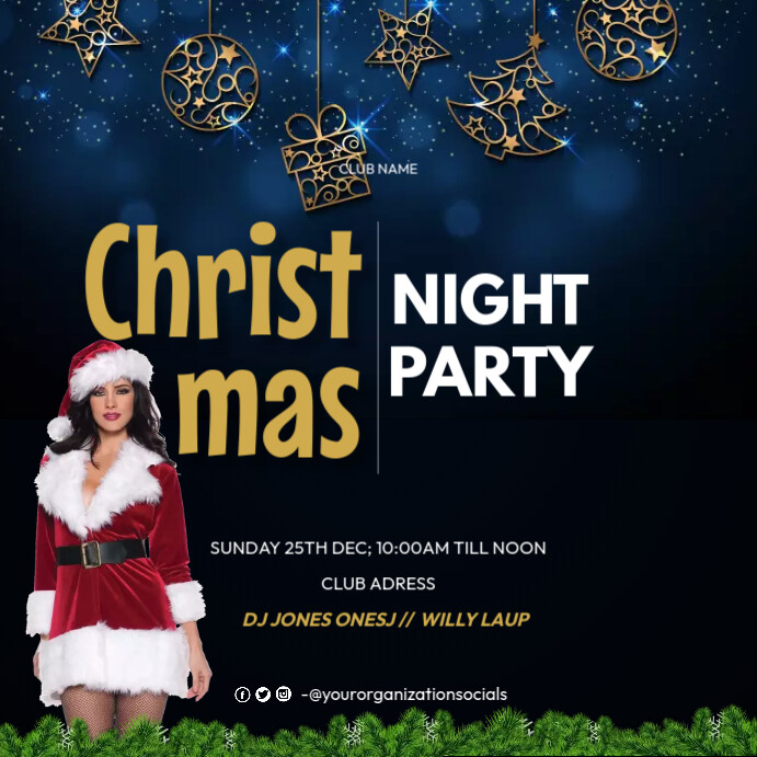 Christmas party Template | PosterMyWall