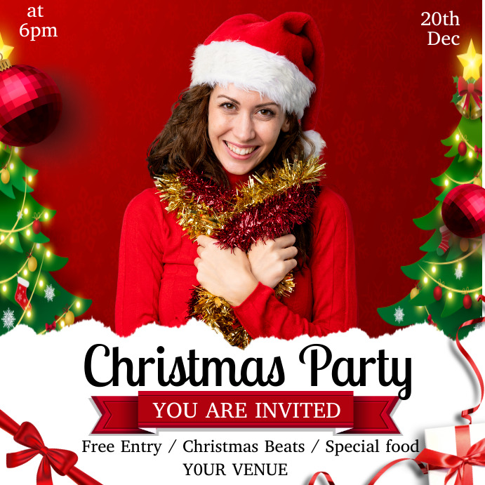 christmas party Template | PosterMyWall