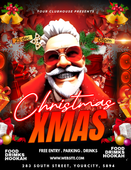 CHRISTMAS PARTY Template | PosterMyWall
