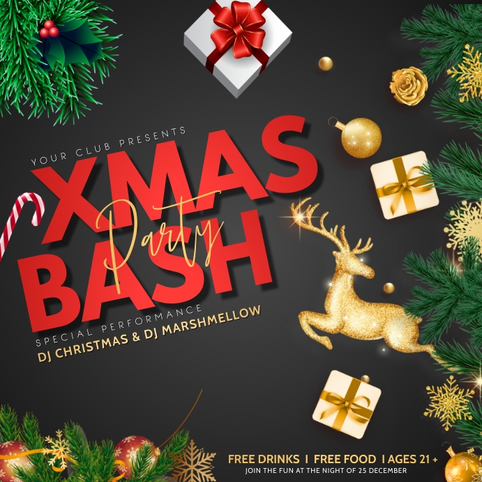 christmas party Template | PosterMyWall