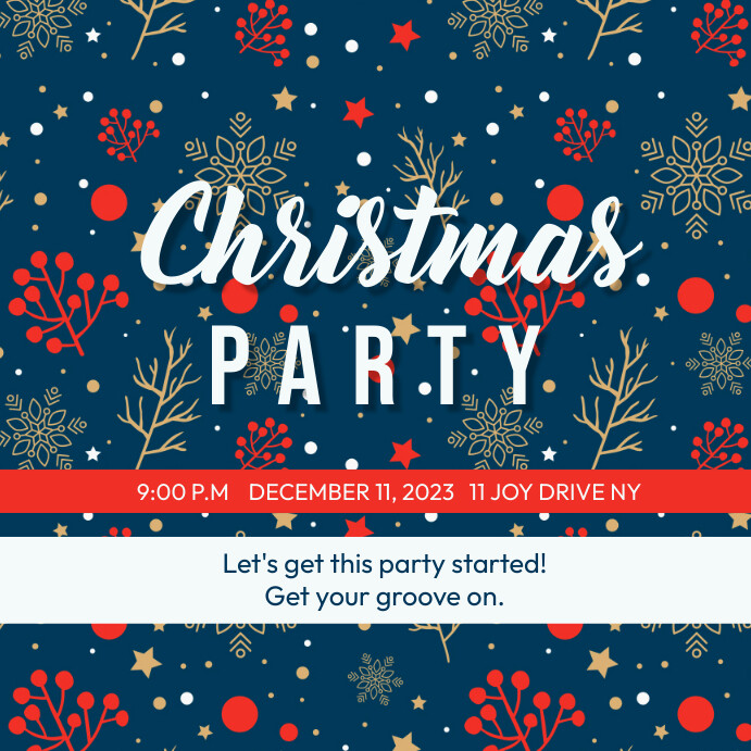 Christmas Party Template | PosterMyWall