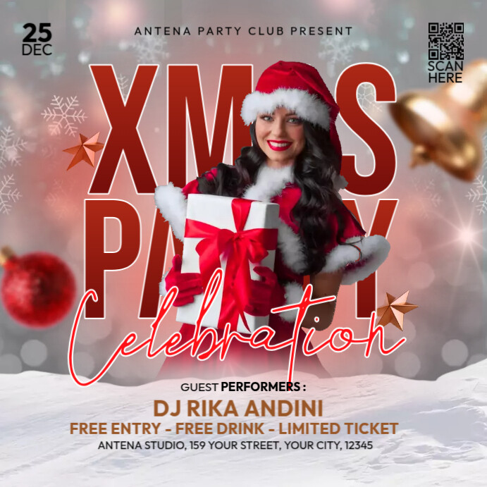 Christmas Party Template | PosterMyWall