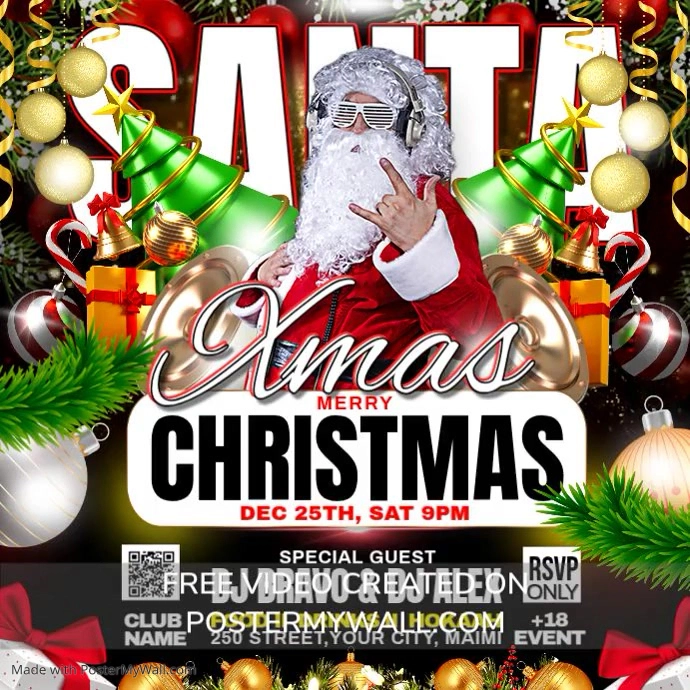 CHRISTMAS PARTY Template | PosterMyWall