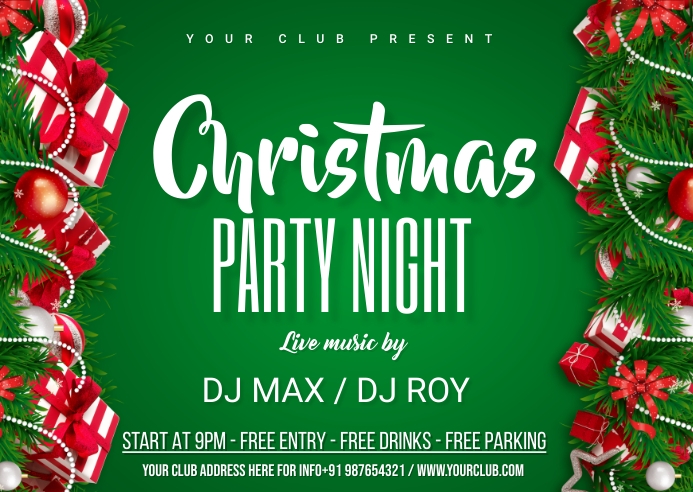 Christmas party Template | PosterMyWall