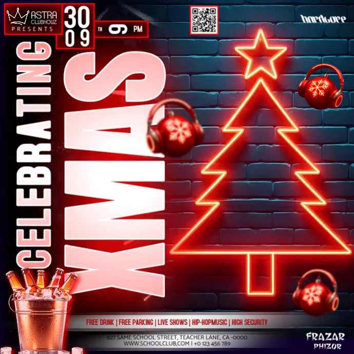 Christmas Party Event Ad Design Template | PosterMyWall