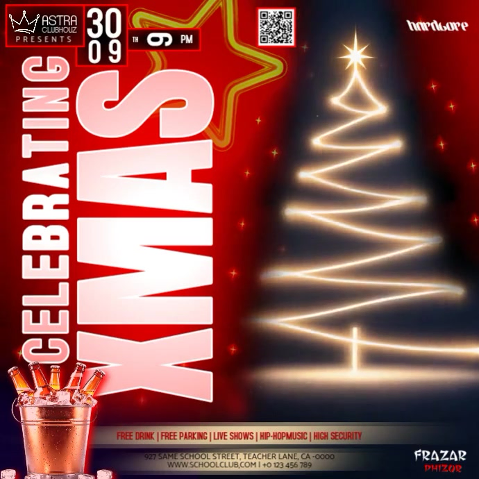 Christmas Party Event Ad Design Template | PosterMyWall