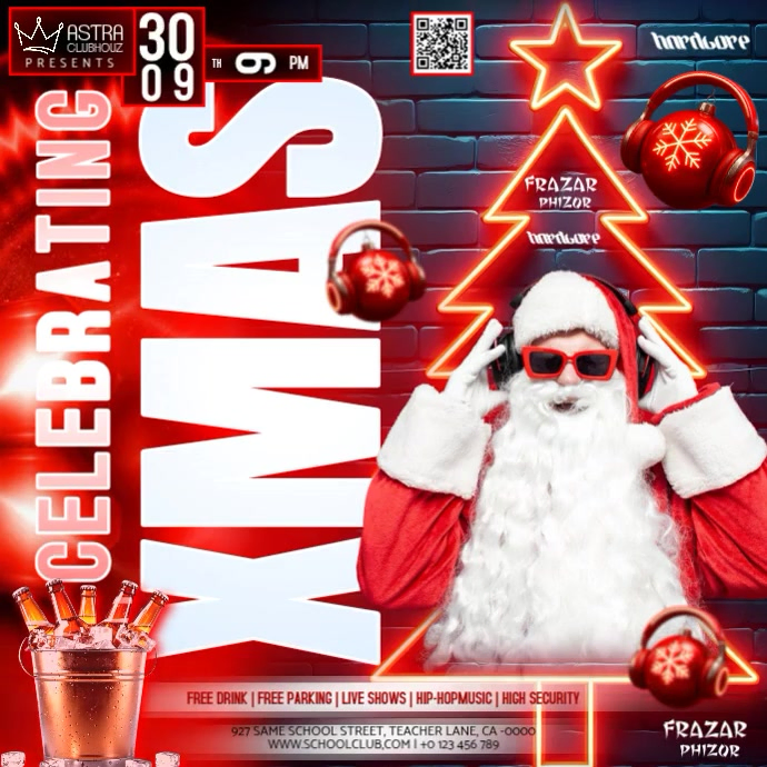 Christmas Party Event Ad Design Template | PosterMyWall