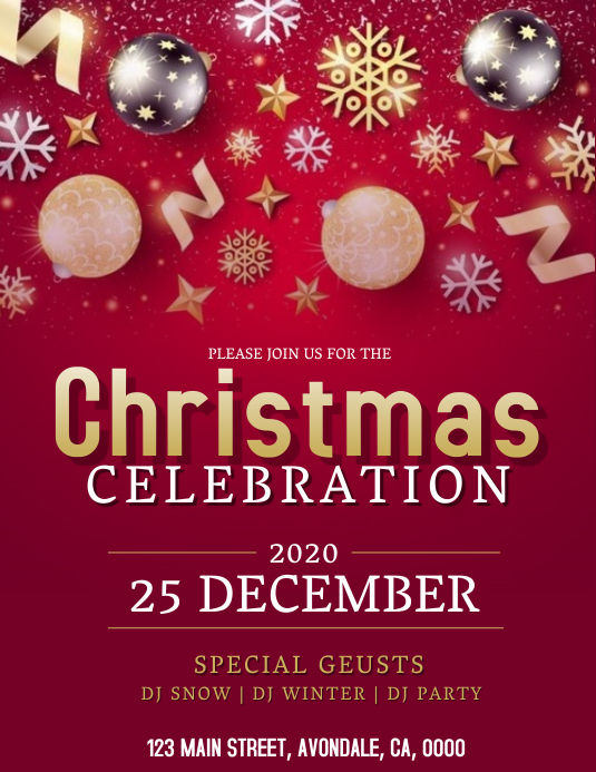 Copy of Christmas party event ad template | PosterMyWall