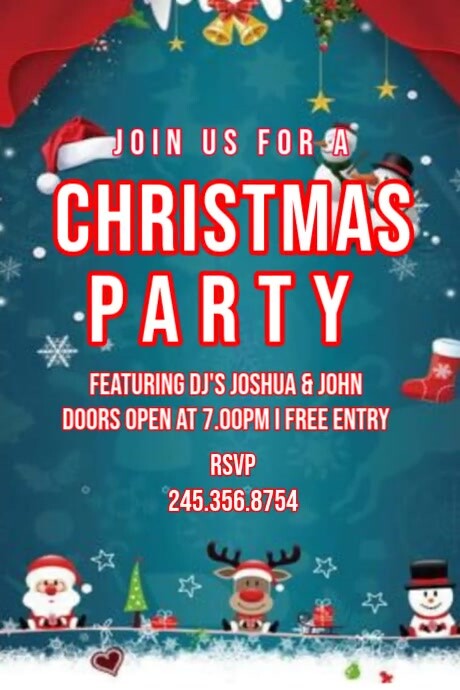 christmas party event Templat | PosterMyWall