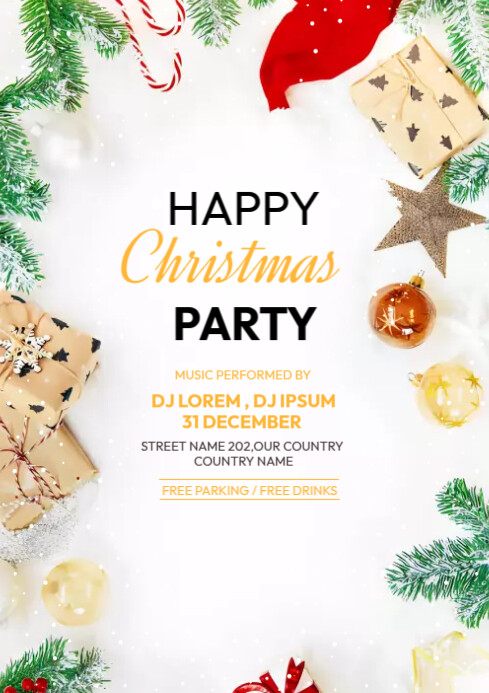 Christmas Party Event Template | PosterMyWall