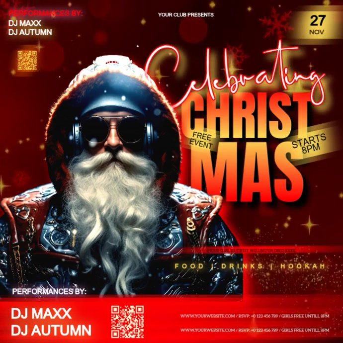 Christmas party event design template | PosterMyWall