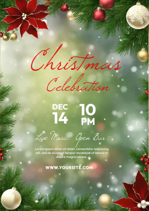 Christmas Party Event Template | PosterMyWall