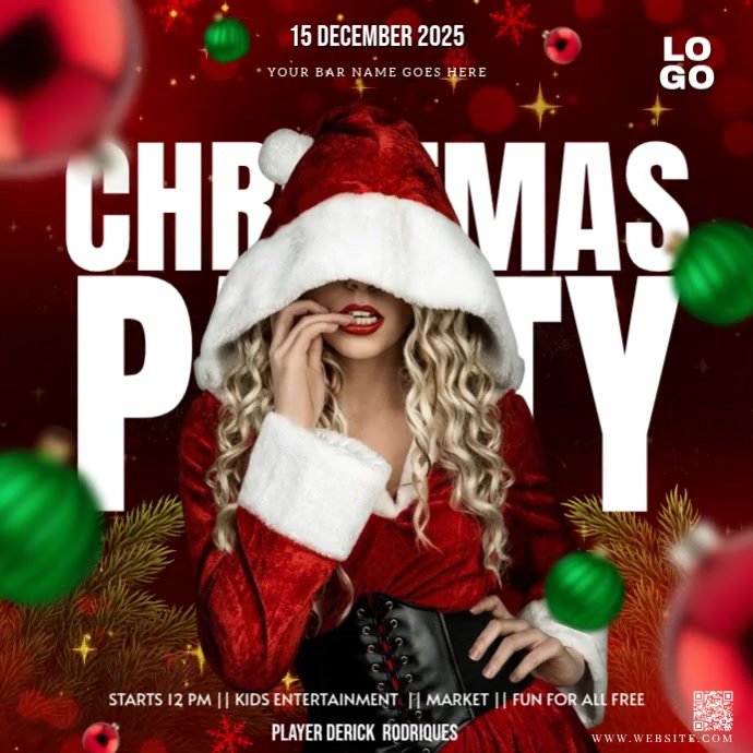 christmas party event design template | PosterMyWall