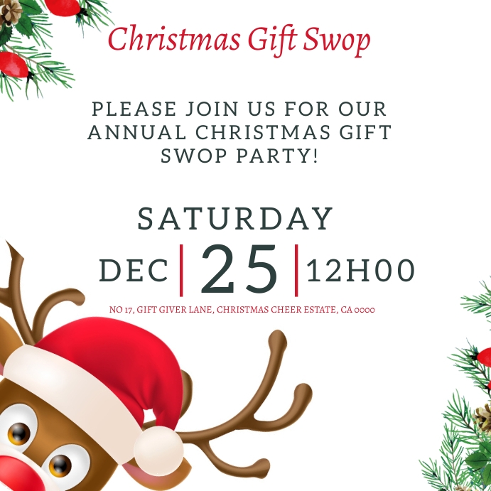 CHRISTMAS PARTY EVENT Design Template | PosterMyWall