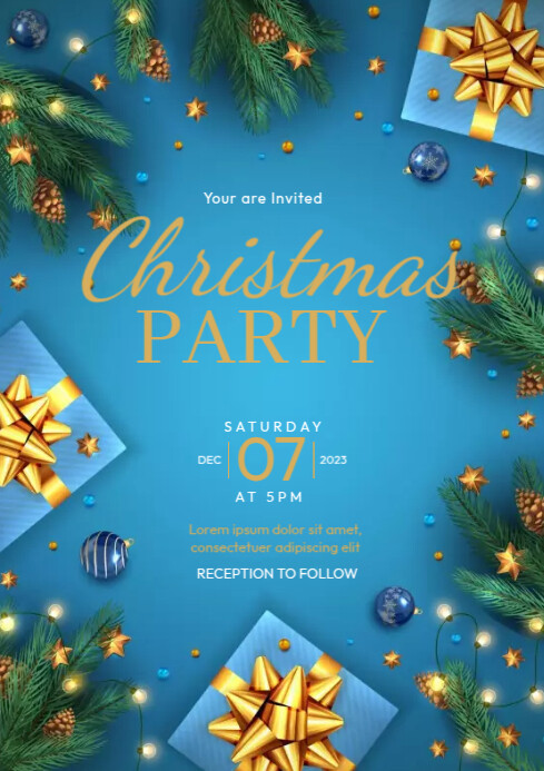 Christmas Party Event Template | PosterMyWall