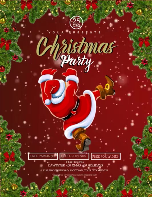 Copy of CHRISTMAS PARTY EVENT Design Template | PosterMyWall