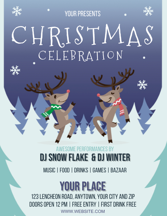 CHRISTMAS PARTY EVENT Design Template | PosterMyWall