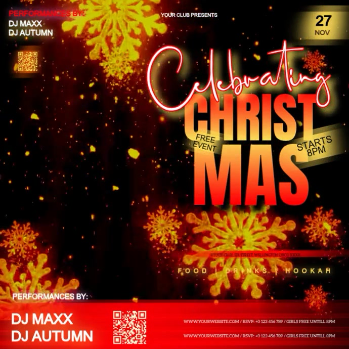 Christmas party event design template | PosterMyWall