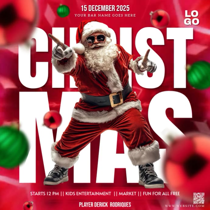 Plantilla de christmas party event design template | PosterMyWall