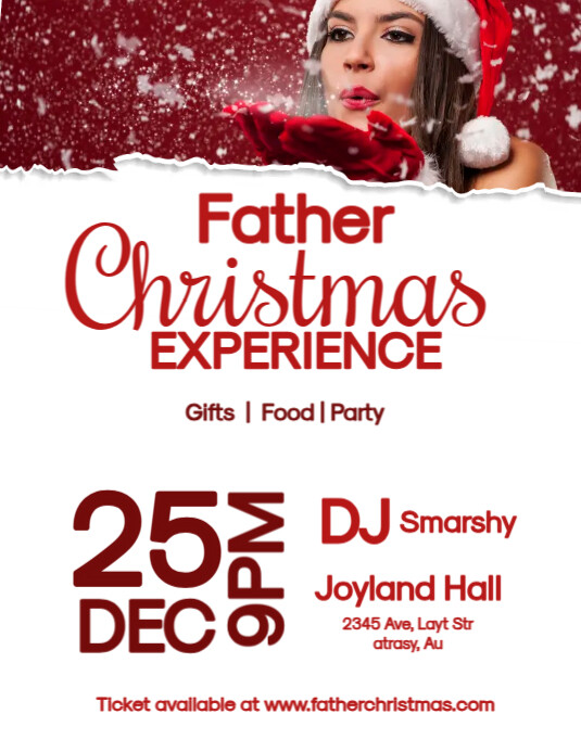 Christmas party event flyer Template | PosterMyWall