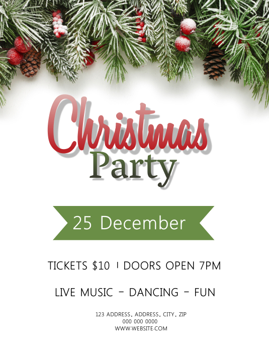 Christmas Party Event Flyer Template | PosterMyWall