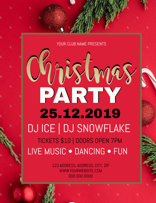 Copy of Christmas Party Event Flyer Template | PosterMyWall