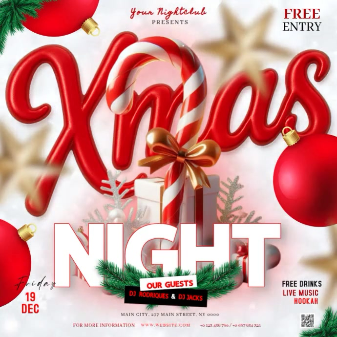 christmas party event template | PosterMyWall