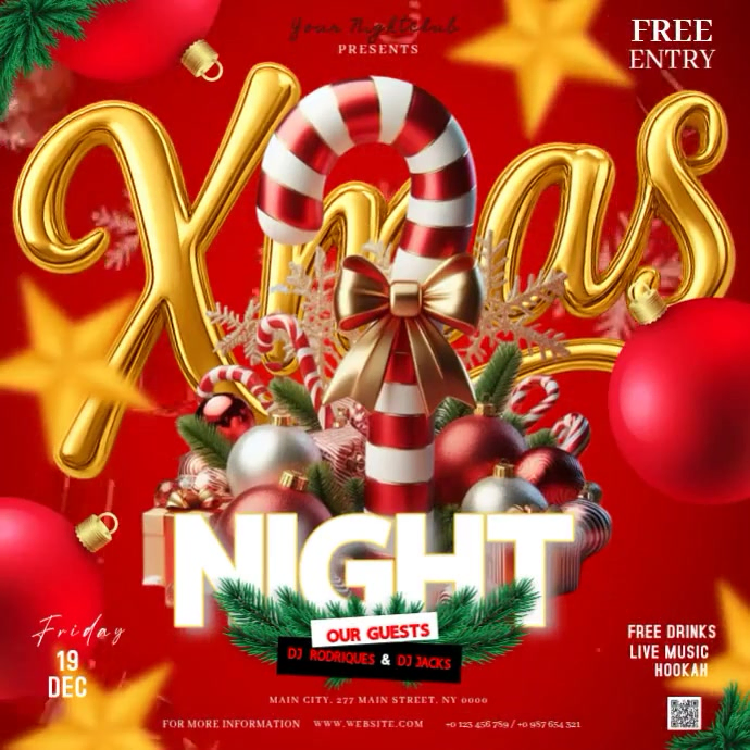 christmas party event template | PosterMyWall