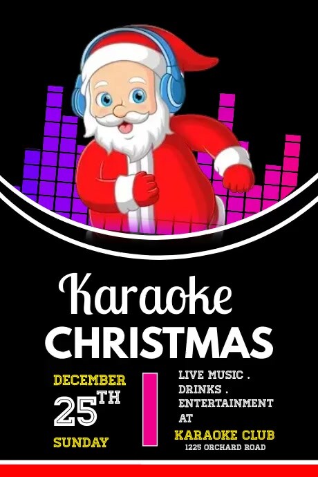 Christmas party flyer, Christmas music flyer Template | PosterMyWall