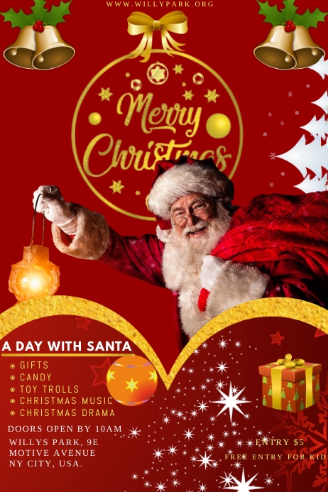 christmas party flyer (1) Template | PosterMyWall