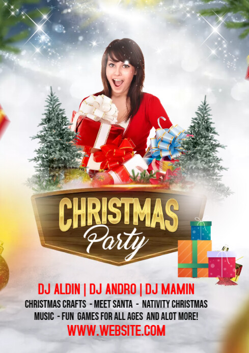 Christmas Party Flyer Template | PosterMyWall