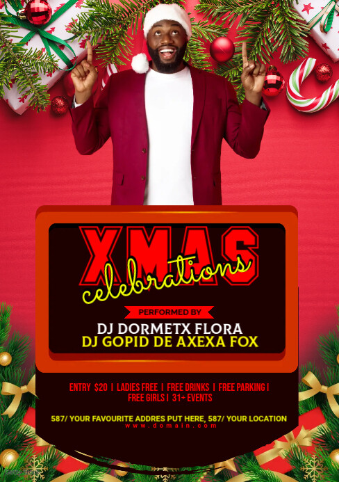 Christmas Party Flyer Template | PosterMyWall