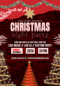 Christmas Party Flyer Template | PosterMyWall
